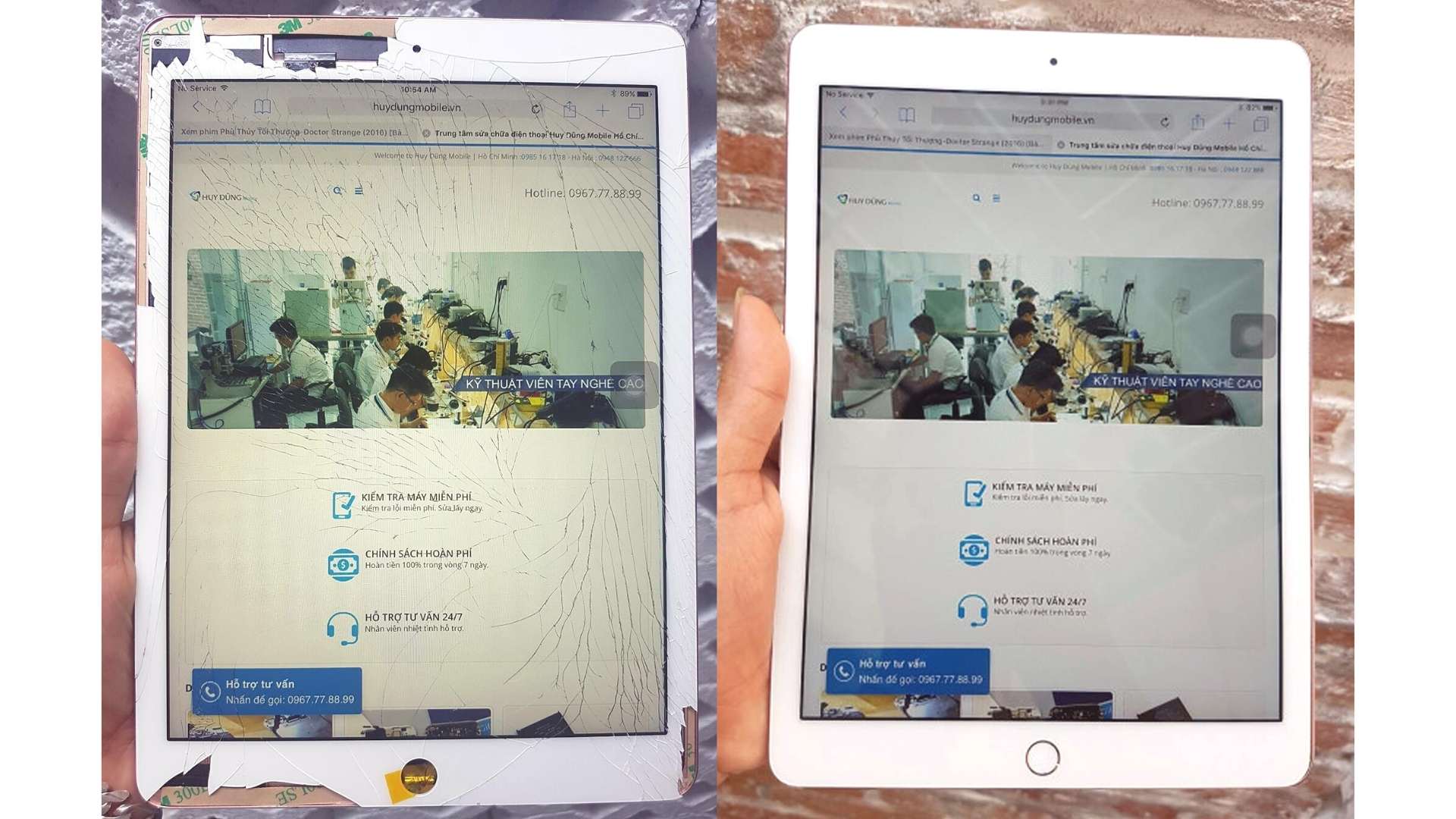 Ép kính iPad lấy liền uy tín tại TPHCM - Giá thay mặt kính iPad